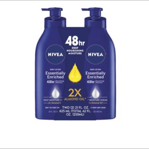Nivea | Skincare | Nivea Essentially Enriched Lotion 2 Pk2 Oz | Poshmark
